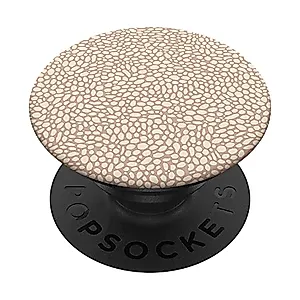 Pastel Beige Light Colour Polka Dot Pattern Simple Art PopSockets Swappable PopGrip