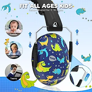RIIKUNTEK Kids Ear Protection Safety Ear Muffs - SNR 27dB Noise Cancelling Headphones for Kids, Toddlers, Teens, Autism, Hearing Protection Earmuffs for Concerts, Fireworks, Sports Events, Air Shows