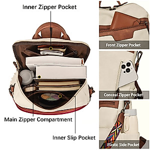 BOSTANTEN Backpack Purse Women Leather Wallet