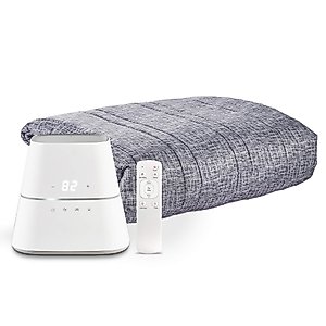 AquaPad CozyFlow Water Heated Mattress Pad, No Electric Wire, All Digital, 5 YR AquaCare, AirQuiet and Dual-Tank Technology, ETL Listed, Smart, Smooth, Hydro Heat Onsu Mat Topper Bed Warmer, Queen