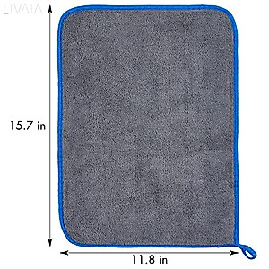 LIVAIA Microfiber Cleaning Cloth: 2 Microfiber Cleaning Cloths for Cars – Car Wash Cloths for Cleaning, Car Cleaning Products, Car Wash Kit Car Care