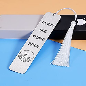 Funny Bookmark for Women Bookish Bookmark Gift Tamlin You Stupid Bitc Book Lover Gifts for Bookish Reader Fans Friends Book Accessories Adult Bookmark Reading Graduation Birthday Christmas Gifts