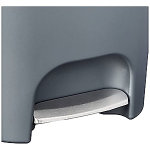 Rubbermaid Classic 13 Gallon Trash Can with Lid and Stainless-Steel Pedal, Gunmetal Blue Waste Bin for Kitchen, NEW Premium Step-On