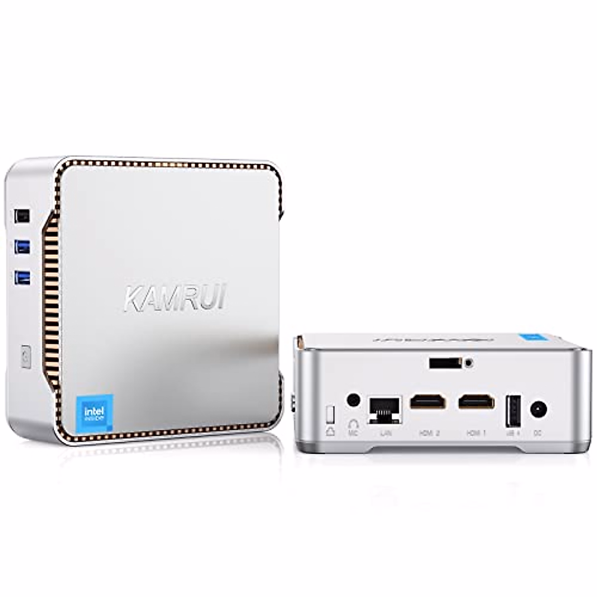 KAMRUI GK3 Plus Mini PC,12th Intel Alder Lake- N95 (up to 3.4GHz) 16GB RAM 512GB M.2 SSD Micro PC, Gigabit Ethernet, 4K UHD, Dual Wi-Fi, BT 4.2 Home/Business Mini Desktop Computer