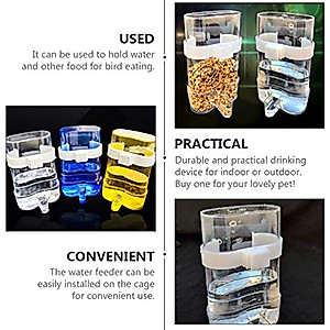 Amosfun Bird Water Bottle 6Pcs Automatic Bird Waterer Parrot Water Bowl Pet Bird Water Dispenser No Leak Water Feeder for Cage Parrot Budgie Bird Watering Accessory Parrot Water Feeder