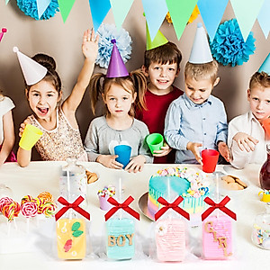 50PCS 3½x6 Inch Clear Rice Krispie Treat Bags Cakesicle Bags With Gold Twist Tie Ribbon Stick Cookie Bags for Gift Giving Bags(include 50pcs of Bags,Gold Twist Tie,Ribbon,Stick)