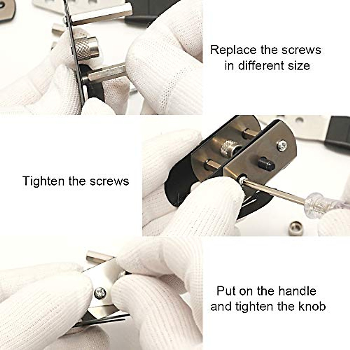 Dual Blades Vinyl Cutter Two Cuts in One with 4 Width-Spacer Pins PTFE Coating Safety Film Cutting Knife for Vinyl Median Strip Cutting and Car Window Tinting 10 Spare Blades + 5 Felts Included