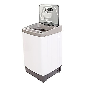 Magic Clean MCLW14WI Portable Washing Machine with 8 Automatic Cycles and Standard Sink/Faucet Attachment, Compact for Apartments Dorms and RVs, White