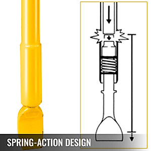 VEVOR Tire Slide Hammer Cast-Steel Bead Breaker Slide Hammer 1.5-Inch Diameter Tire Bead Breaker Slide Hammer 50-Inch Length Tire Breaker Bar Yellow, Heavy Duty Bead Breaker, for Car Truck Trailer