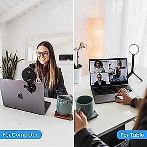 Lume Cube Video Conference Lighting Kit LITE Edition with Stand | Computer Light for Video Conferencing & Live Streaming | Laptop Light & Mount with Adjustable Brightness and Color Temperature