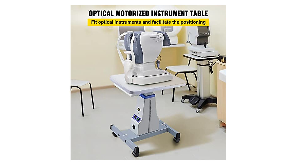VEVOR Motorized Medical Cart - Adjustable Optical Table
