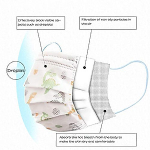 Anewoneson Kid Outdoor Dust Face Macks Disposable Health Protection Bandana 3Ply Ear Face Màsc 10-100PC