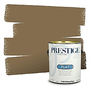 PRESTIGE Paints Interior Paint and Primer In One, 1-Gallon, Flat, Comparable Match of Valspar* Grecian Helmet*