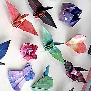 Origami Paper Kit for Kids Adults, 200 Sheets Starry Double-Sided Square Origami Paper for DIY Decoration, Craft Paper, Scrapbook Decor, Folding Crafts (3.74*3.74in)