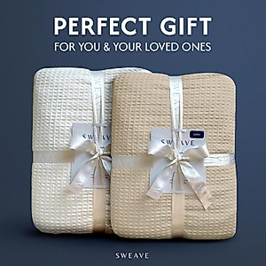 Waffle Duvet Cover King - 100% Cotton Waffle Weave White Duvet Cover King Size - Soft and Breathable Duvet Cover Set for All Seasons - 3 PCs Set - (King, 104"x90")