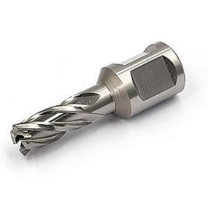 Annular Cutter JESTUOUS 3/4 Inch Weldon Shank 7/16 Cutting Diameter 1 Cutting Depth with Two-Flat HSS Kit for Magnetic Drill Press,1 Piece