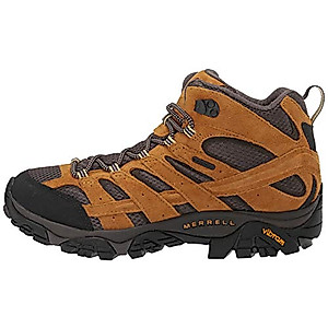 Merrell Men's Moab 2 MID WP Hiking Boot, Gold, 12