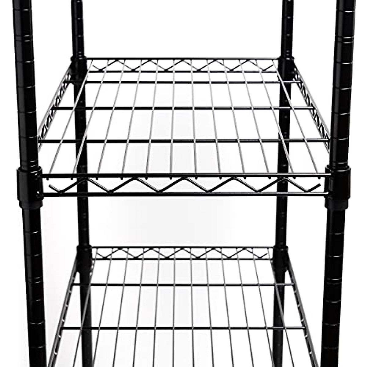 Westerly 4 Tier Household Wire Shelving Unit (13" x 23" x 48") Holds up to 600lbs