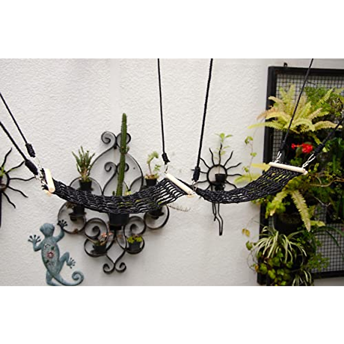 BuyLover -Chameleon Accessories cage, Reptile Hammock Climbing- Bird Ladder, Bearded Dragon, Hamster Bridge, Chicken coops Swing, Rat Toys, Parakeet, Terrarium Decor- 1 pc 22" H x 5" L