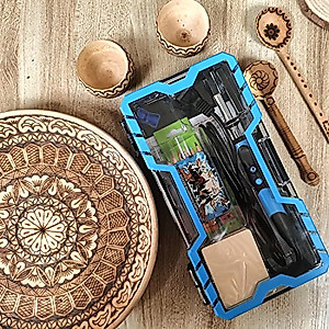 72 pcs Wood Burning Kit Professional Pyrography Wood Burning Tool , Wood Burner Kit with Accessories for Embossing Carving DIY Adults Crafts Beginners