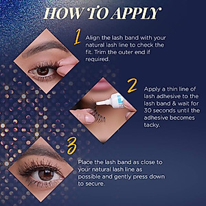 Ardell False Eyelashes Double Up 204 - Dramatic Volume & Length Strip Lashes, Reusable Fake Lashes, 1 Pack