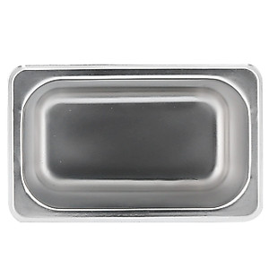 Buffet Food Pans, Stainless Steel Square Pan Restaurant Pans Steam Table Pan Hotel Pan Containers Insulation Counter Basin for Canteen Hotels Kitchen