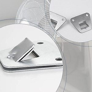 LUTQ 2-Set Wall Fan Mounting Bracket, Heavy Duty Wall Mounting Fan Bracket, Solid Steel Fan Wall Mount Bracket with Fastening Screws, Oscillation Fans Hidden Holder Bracket