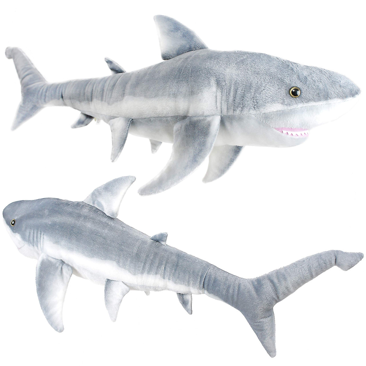 TigerHart Sammy The Shark - 34 Inch Long Great White Stuffed Animal Plush