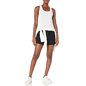 Amazon Essentials Women's Fleece Shorts with Pockets, Black, Medium