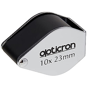 Opticron Folding Metal Loupe Magnifier 10x 23mm (0.9")