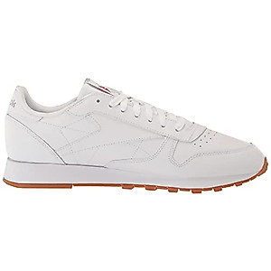 Reebok unisex adult Classic Leather Sneaker, Ftwr White/Pure Grey 3/ Rubber Gum-03, 11.5 Women 10 Men US