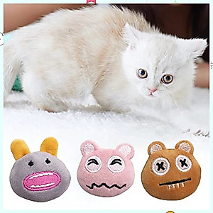 Pai Sence 6pcs/Pack Catnip Toys Soft Plush Cat Toys Cute Kitten Toys Interactive Cat Toys with Catnip for Indoor Cats Kitten Kitty
