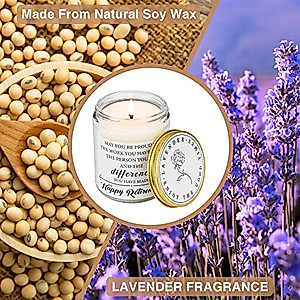 STORALIT Lavender Scented Soy Candles Jar Happy Retirement Gifts,Funny Coworker Leaving Gifts,Farewell Gifts ,Goodbye Gift for Women, Colleagues, Coworkers, Friends