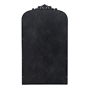A&B Home Arched Vertical Mirror-Wall Mirror with Metal Black Frame,24"x42" Large Arch Mirror for Bathroom Bedroom Living Room
