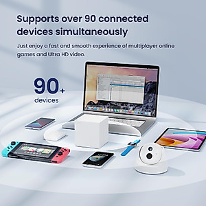 Tenda Nova Mesh WiFi System (MW6)-Up to 6000 sq.ft. Whole Home Coverage, WiFi Router and Extender Replacement, Gigabit Mesh Router for Wireless Internet, Works with Alexa, Parental Controls, 3-pack