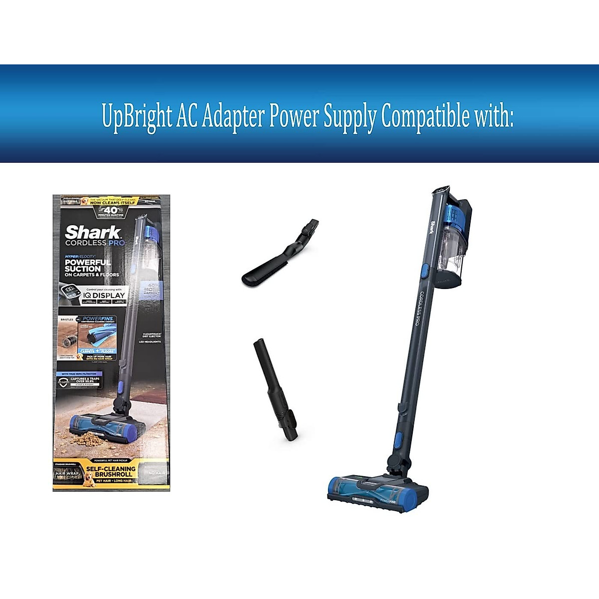 OEM Genuine Shark 24.8V 0.8A AC/DC Adapter for IZ500 Series IZ530 IZ531H IZ540 IZ560 IZ562H 21.6V Li-ion Battery Cordless Pro Stick Vacuum Cleaner DK024-248080H-U YLS0243A-T248080 Power Supply Charger