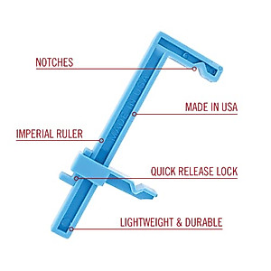 Excel Blades 3 Inch Plastic Bar Adjustable Clamps for Diorama, Made in the USA, Modeling Clamps, Hobby Tools for Model Building, Miniature Plastic Clamp, Made in USA, 6 Pack