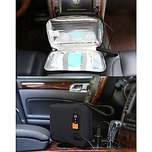 Warmer Wipes,Zcargel Portable 10W Wipes Warmer Intelligent Constant Temperature Car Towel Warmer with Lanyard USB DC5V Baby Infant Wet Wipes Warmer Bag