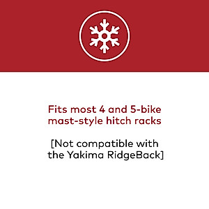 YAKIMA - HitchSki Ski & Board Conversion Mount For Bike Hitch Rack, Fits Up To 6 Pairs of Skis or 4 Snowboards