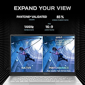 ASUS 2022 ROG Zephyrus 14" FHD 144Hz Gaming Laptop, AMD Ryzen 7-5800HS Processor, 16GB RAM, 2TB PCIe SSD, Backlit Keyboard, NVIDIA GeForce RTX 3060 Graphics, Windows 11, White, 32GB USB Card