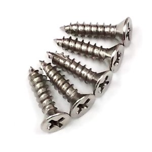 Hinge Outlet Satin Nickel Wood Screws for Hinges 9 x 3/4 Inch - Fly Cut for Self Drilling - 24 Pack
