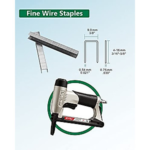 meite 22 Gauge 3/8-inch Crown 304 Stainless Steel Staples with 3/8-inch Length for Upholstery 10,020 pcs/Box (1 Box)