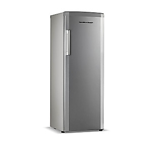 Hamilton Beach Upright Freezer, Deep Freeze, Stainless Steel Freezer with Drawer Compartments, 11 cu. ft. Freezer – 25”D x 23.6”W x 66.5”H