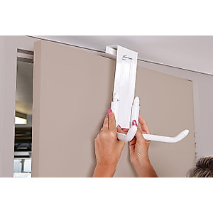 Dreambaby Strollerbuddy StrollAway Over The Door Baby Stroller Hanger – Heavy Duty Metal Hook Organizer with 50lbs Load Capacity – Model L256