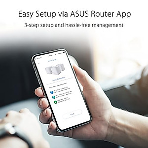 ASUS ZenWiFi AX Mini (XD5) Dual-band Whole Home Mesh WiFi System (3 Pack), WiFi 6, 802.11ax, up to 5000 sq ft & 5+ rooms, AiMesh, Lifetime Internet Security, Parental Controls, Easy Setup