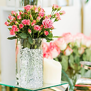 ZTML MS 60,000 Pieces Clear Water Gel Jelly Beads Clear Water Beads, Vase Fillers for Centerpieces, Floating Candle Making, Christmas New Year Decoration Floral Arrangement (Transparent)