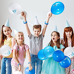 Suilung 24 Pcs Shark Party Favors Shark Bracelet for Kids Shark Silicone Rubber Wristbands Ocean Under The Sea Themed Party Gifts for Boys Girls Baby Shower Shark Birthday Party Supplies