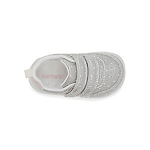 Carter's Every Step Baby Girls Neo2 First Walker Shoe, Silver, 2 Infant