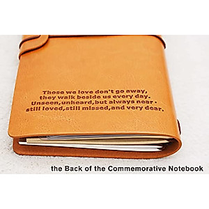 XPL Brother Memorial Remembrance Gift-Bereavement Gift-Refillable Travel Photo Diary Journal-Those We Love Don't Go-Letters to My Brother in Heaven,In Loving Memory-Sympathy Gifts for Loss of Brother