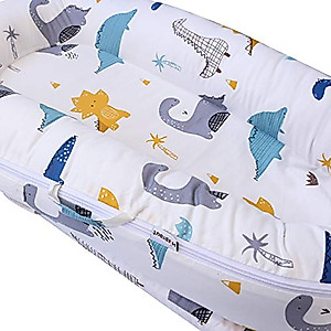 Hi Sprout Newborn Baby Nest Change Extra Cover (Suit for All Dockatot Deluxe Docks) (Dinosaur)